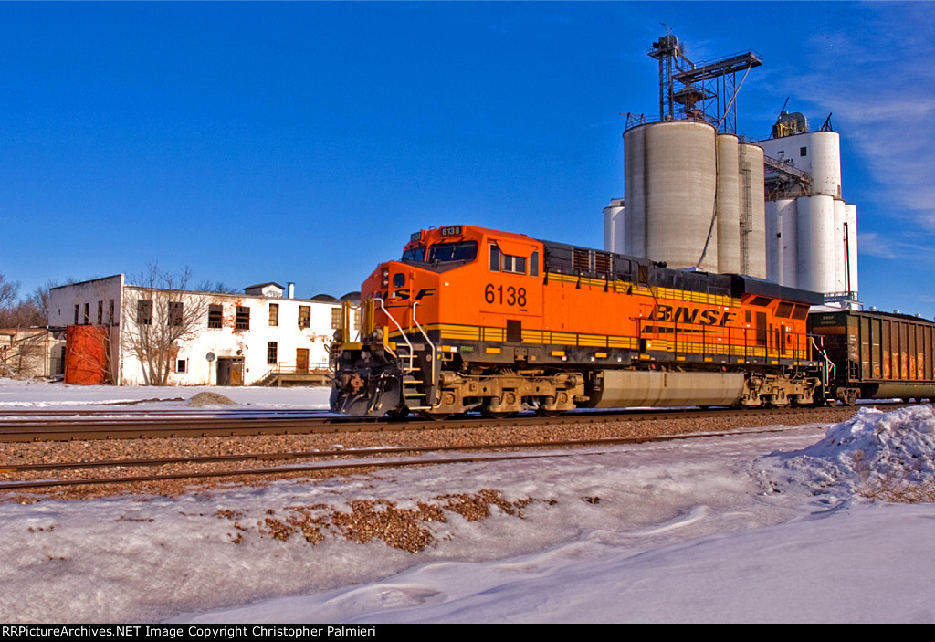 BNSF 6138 - Rear DPU on C-NAMCEB0-08